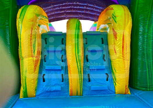 Castle Tower 2 Lanes Combo | The Fun Train Party Rentals