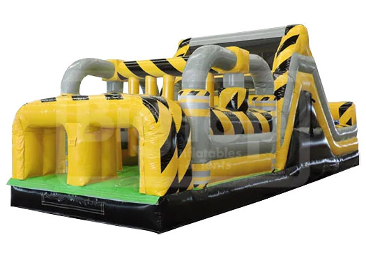 Construction Themed 2-Lane Obstacle Course Challenge | The Fun Train ...