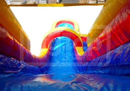 20' Rainbow XTreme Water Slide | The Fun Train Party Rentals